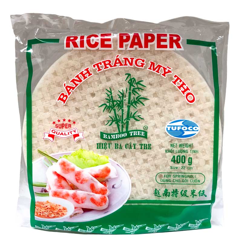 Rice Paper BAMBOO TREE Banh Trang Viet Nam - Vietnamese Square , 22cm ...